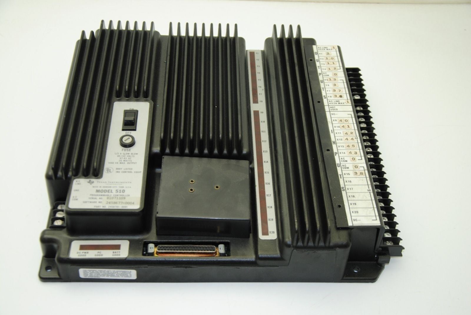 Texas Instruments 510, Programmable Controller – MegaSalvage